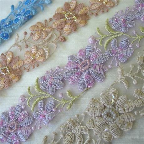 Floral Beaded Trim
