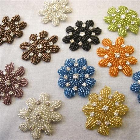 Beaded Flower Motif