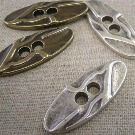 Oval Metal button Sz80
