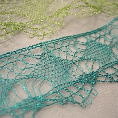 Fine Metallic French Lace
