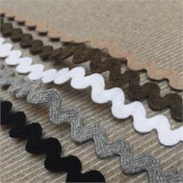 Natural Linen Ric-Rac 12mm