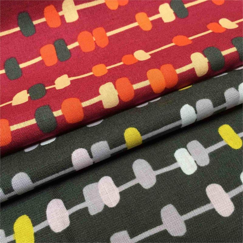 100% cotton cambric abacus print