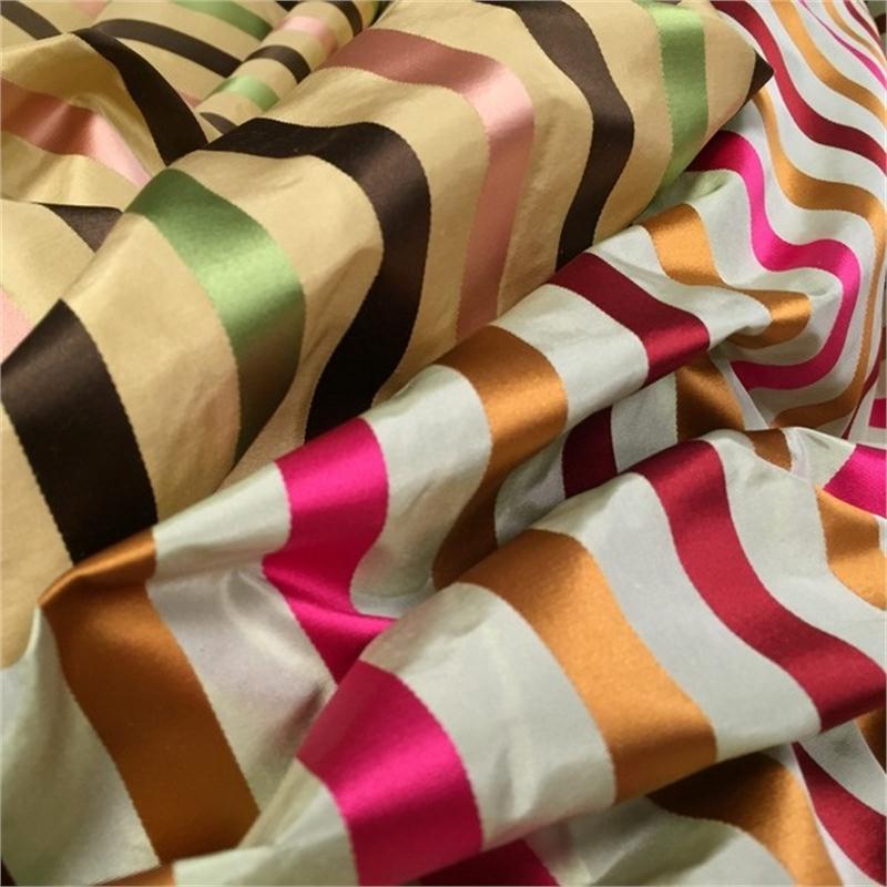 Satin Striped Silk