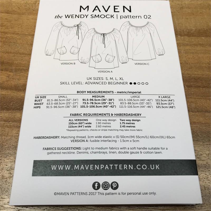 Maven Wendy Smock Sewing Pattern