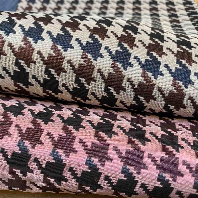 Wool Backed Polyester Dogtooth