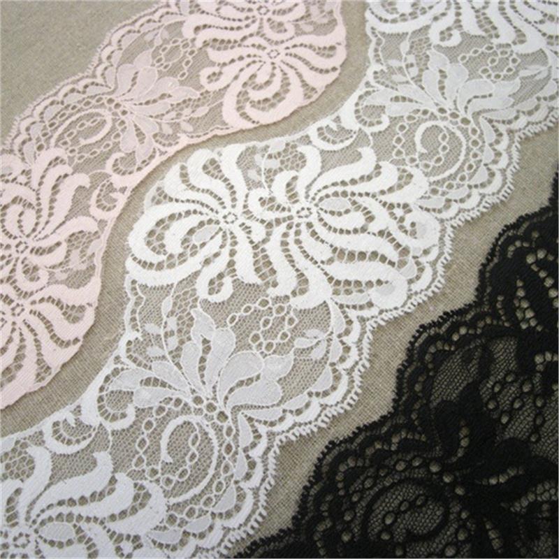 Satin Scallop Lace Trim 10cm - Right