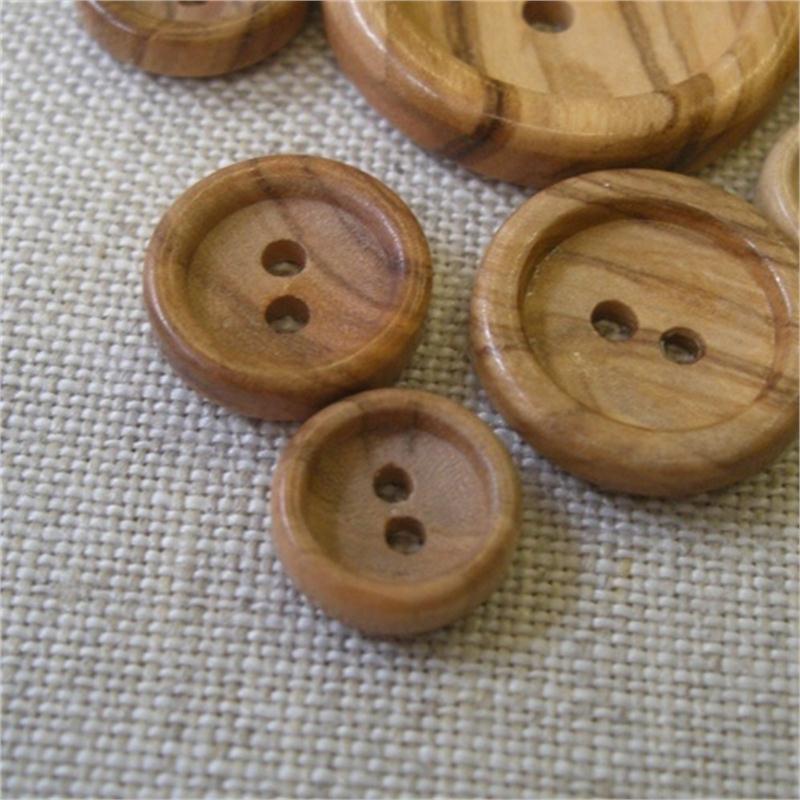 Two-Hole Wooden Button 10mm