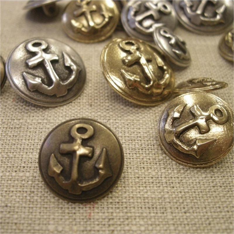 Metal Anchor Button Sz30
