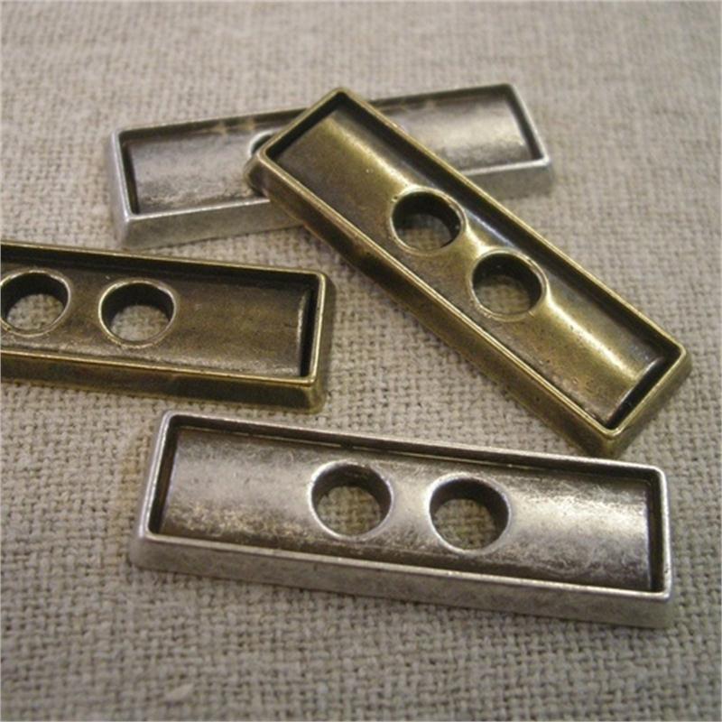 Rectangle Metal Button Sz63